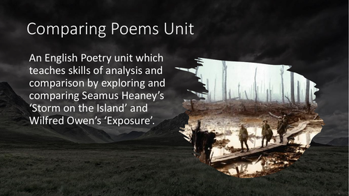 AQA English Literature GCSE: Comparing Poems Unit | Teaching Resources