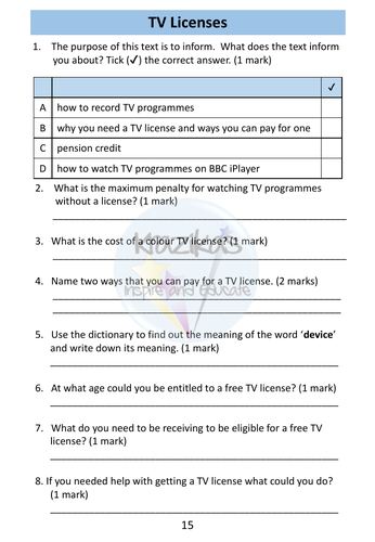 English Functional Skills - Entry Level 3 - Reading Workbook | Teaching ...