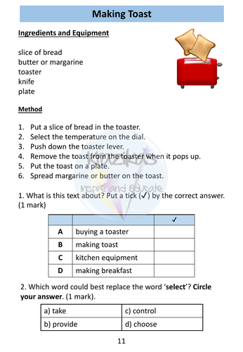 English Functional Skills - Entry Level 3 - Reading Workbook | Teaching ...