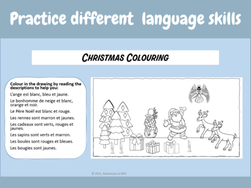 French Christmas Lesson KS2/KS3 | Teaching Resources
