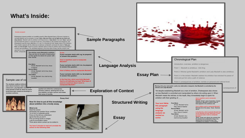 Ambition in 'Macbeth': exploration and essay (GCSE) | Teaching Resources