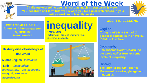 Word of the week - Whole School Literacy resources | Teaching Resources