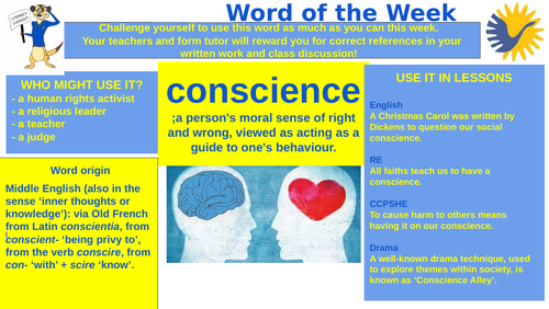 Word of the week - Whole School Literacy resources | Teaching Resources