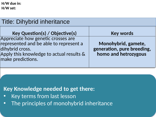 AQA A level Biology - 3.7 Genetics - 2 | Teaching Resources