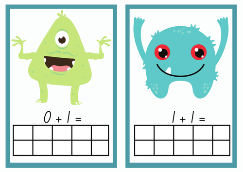 Monster Maths (ten frame) | Teaching Resources