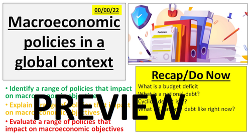 4.5.4 Macroeconomic policies in a global context - Theme 4 Edexcel A ...