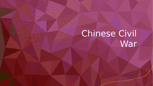 Nature of the Chinese Civil War | Teaching Resources