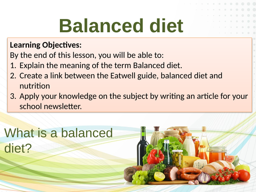 Balanced diet | Teaching Resources
