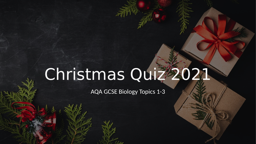 GCSE Biology Christmas Quiz - new for 2021 | Teaching Resources