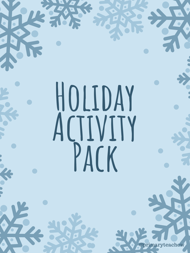 Holiday Activity Pack | Teaching Resources