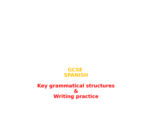 GCSE Spanish all topics writing practice | Teaching Resources
