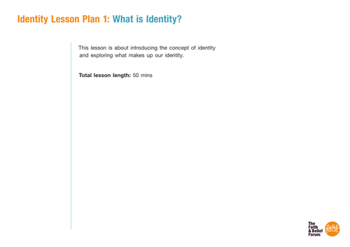 Identity Primary 1. What is Identity? | Teaching Resources