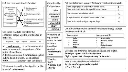 Activate 3 - P1 - New Technology in Physics - Revision | Teaching Resources