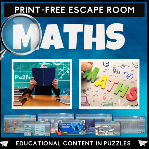 Maths Escape Room Quiz End of Year | Teaching Resources