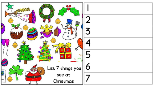 10 Fun Lists to Write at KS1 | Teaching Resources