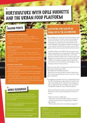 Experience, grow and learn to be a horticulturalist | Teaching Resources