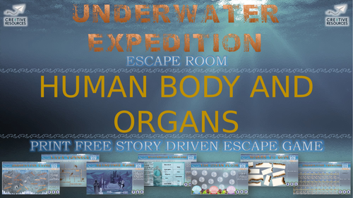 Human Body + Organs Escape Quiz - End of Term | Teaching Resources