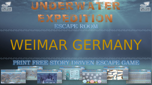 Weimar Germany Escape Room Quiz - End of term | Teaching Resources