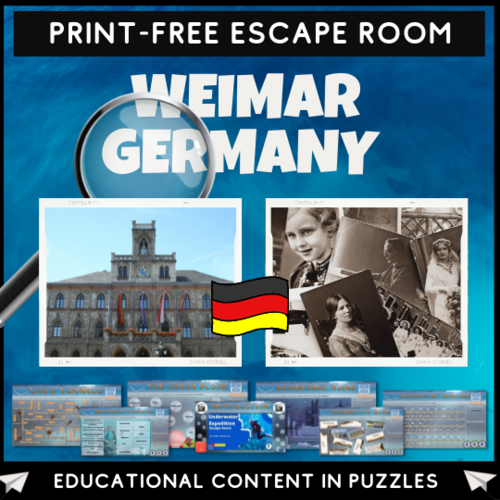 Weimar Germany Escape Room Quiz - End of term | Teaching Resources