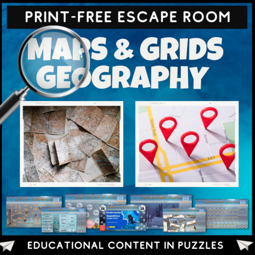 Geography Escape Room Quiz - End of term | Teaching Resources