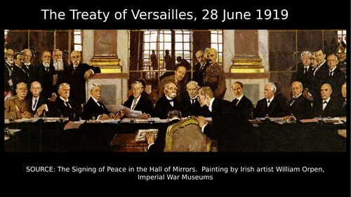 WWI lessons: Weapons, The Somme, Treaty of Versailles, End of WWI ...