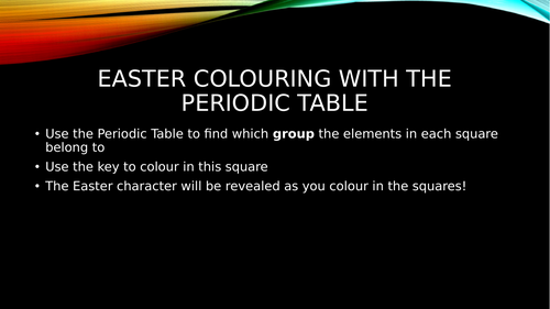 Science Easter Colouring with Periodic Table | Teaching Resources