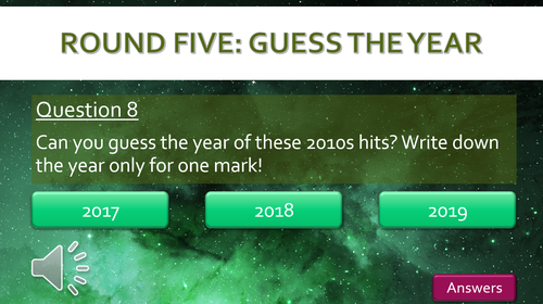 Pop Music Quiz 2021-2022, End of Year/Term Quiz: 70 questions with ...