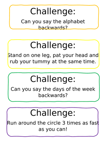 Pass the Parcel Christmas Challenges | Teaching Resources