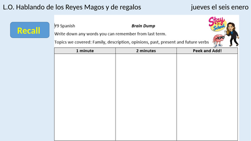 KS3 Los Reyes Magos | Teaching Resources