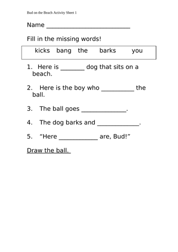 Rigby Star - Bud on the Beach PM 7 Red Level | Teaching Resources