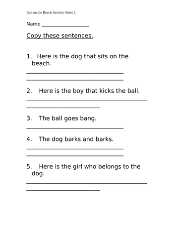 Rigby Star - Bud on the Beach PM 7 Red Level | Teaching Resources