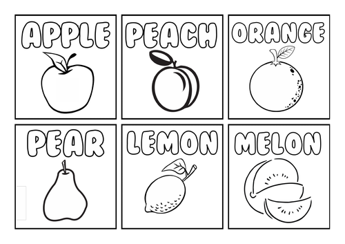 Early Years Writing Words Fruit and Vegetables | Teaching Resources