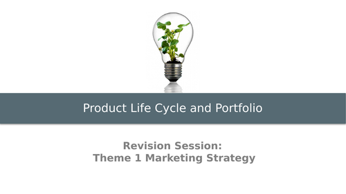 A level Business Studies Theme 1 revision Product Life cycle (Edexcel ...