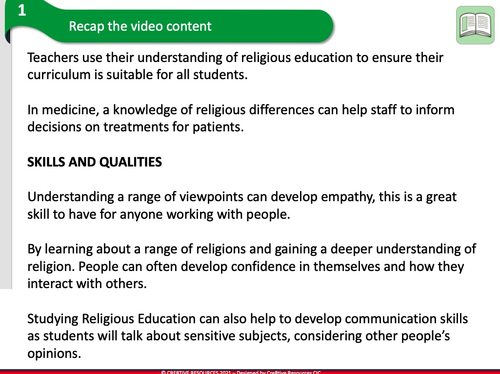 Why study Religious education | Teaching Resources