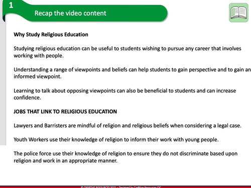 Why study Religious education | Teaching Resources
