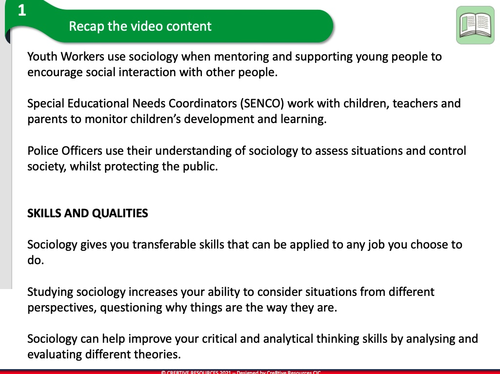 Why study Sociology | Teaching Resources