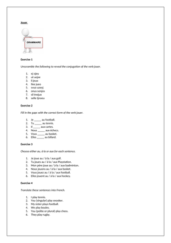 Dynamo 1 - Module 3 - Tu es sportif / sportive? - Page 60 - Grammar ...