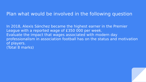 AQA A Level PE - Long Answer Revision and Help | Teaching Resources