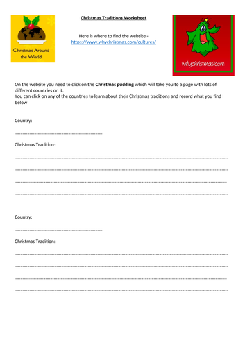 Christmas Traditions Around the World | Teaching Resources