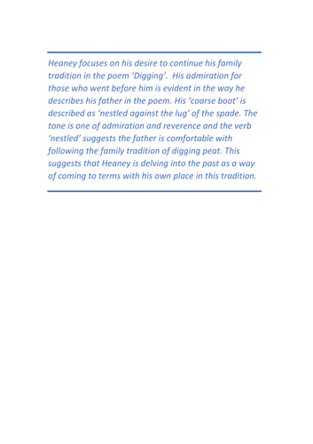 Teaching English: Poetry Unit - Seamus Heaney's 'Digging' | Teaching ...