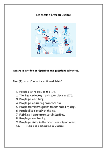 Le sport dans les pays francophones / Sport in French-speaking ...