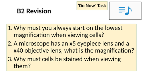 B2 Cell Division Worksheet/Powerpoint | Teaching Resources