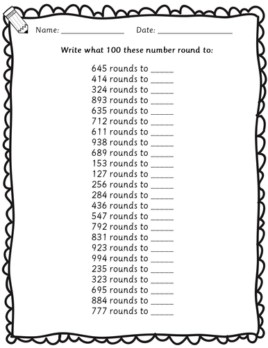 Year 3 LKS2 Maths - Rounding to the nearest 10 and 100 | Teaching Resources