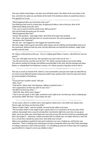 To Kill a Mockingbird - Annotation/Models | Teaching Resources