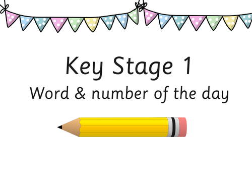 Word & number of the day | Teaching Resources