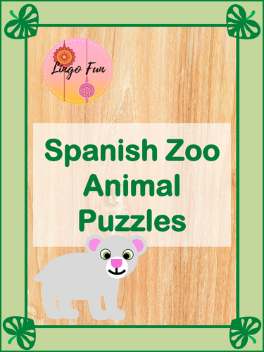 Spanish Zoo Animal Puzzles | Teaching Resources