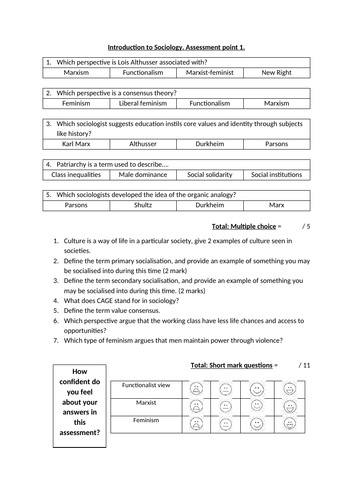 Introduction course to A-Level / GCSE Sociology | Teaching Resources