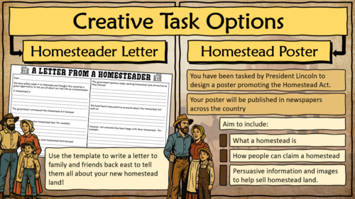 Homestead Act 1862 - American West - GCSE History Edexcel - Lesson 10 ...