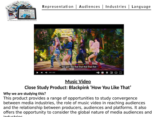 Blackpink 'How You Like That' K-Pop GCSE Media Studies Music Video CSP ...