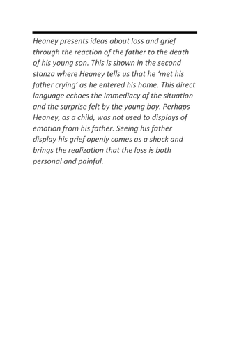 Teaching English: Poetry Unit - Seamus Heaney's 'Mid-Term Break ...